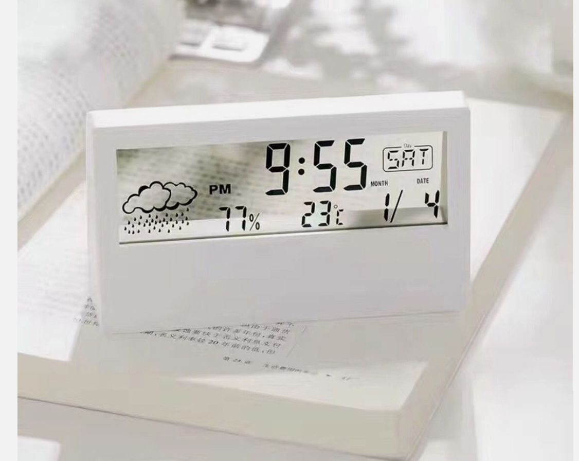 Weather Display Thermohygrometer Clock for Temperature and Humidity Co ...