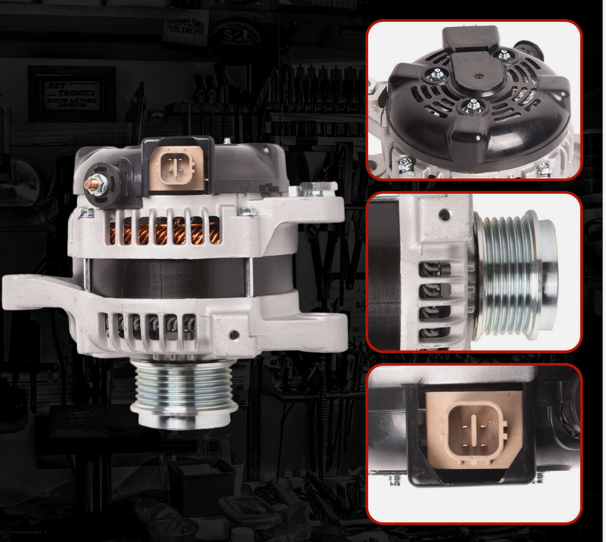 100A Alternator for Toyota Corolla 27060-37011 27060-0T030 1042102800 ...