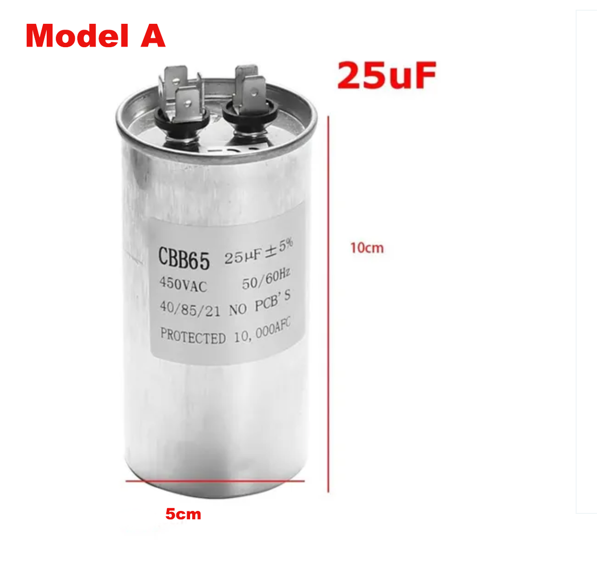 Air Conditioner Compressor Motor Run Capacitor 25uf 35uf CBB65 450VAC ...
